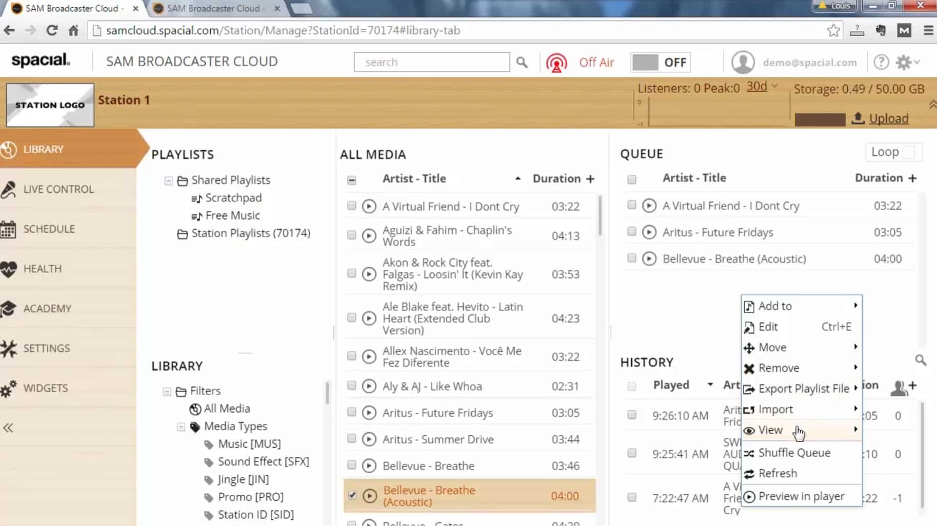 SAM Broadcaster Cloud – Internet radio