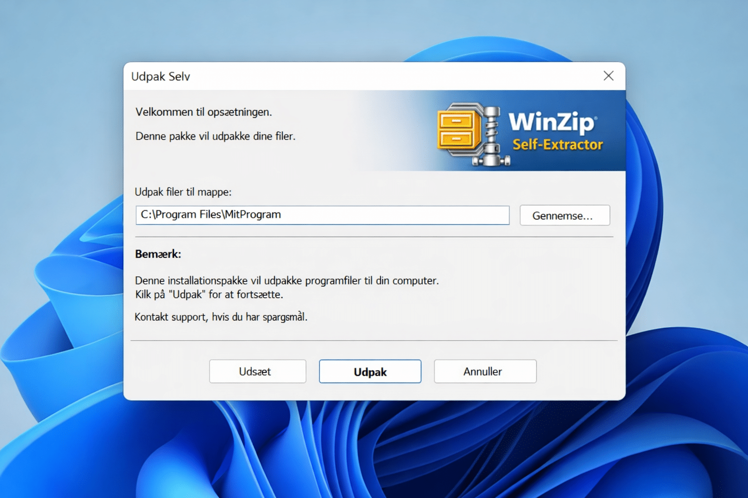 WinZip Self-Extractor – create self-extracting ZIP files