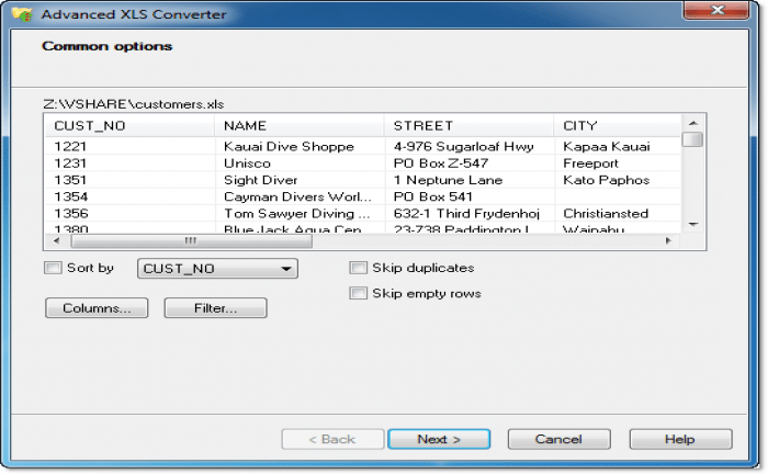 Advanced XLS Converter 3.65