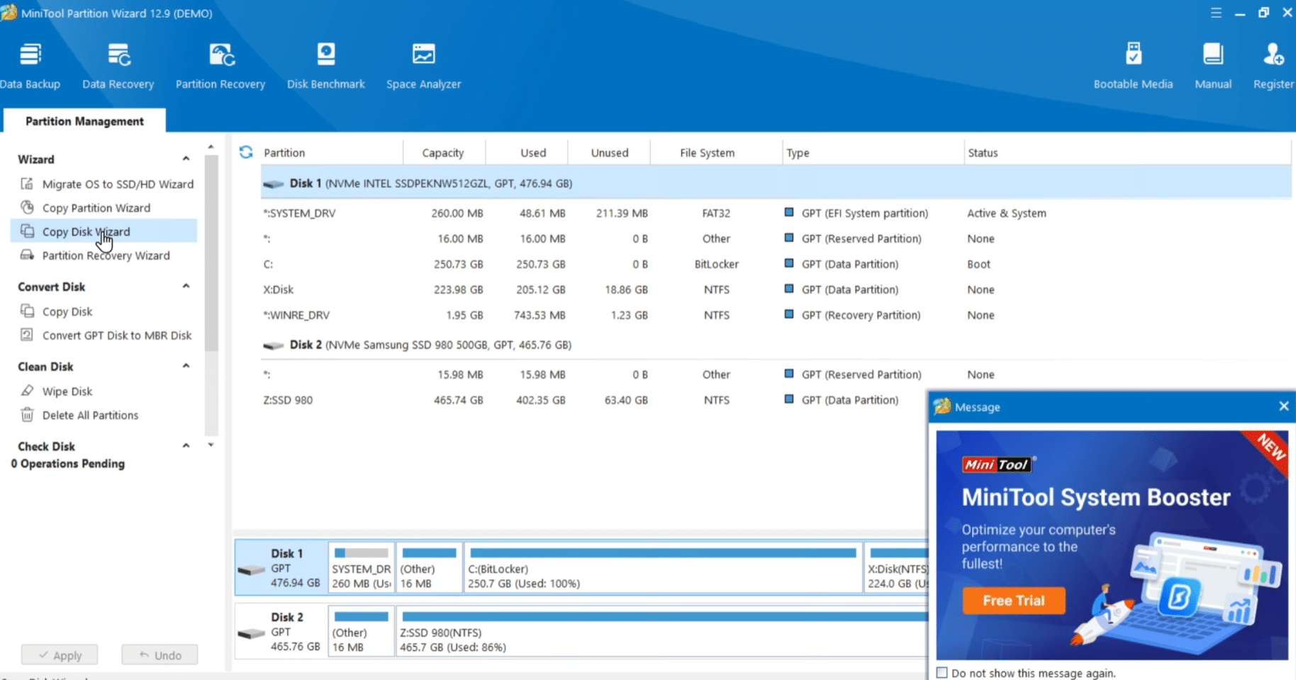 Partition Wizard Free – Gratis partition manager til Windows